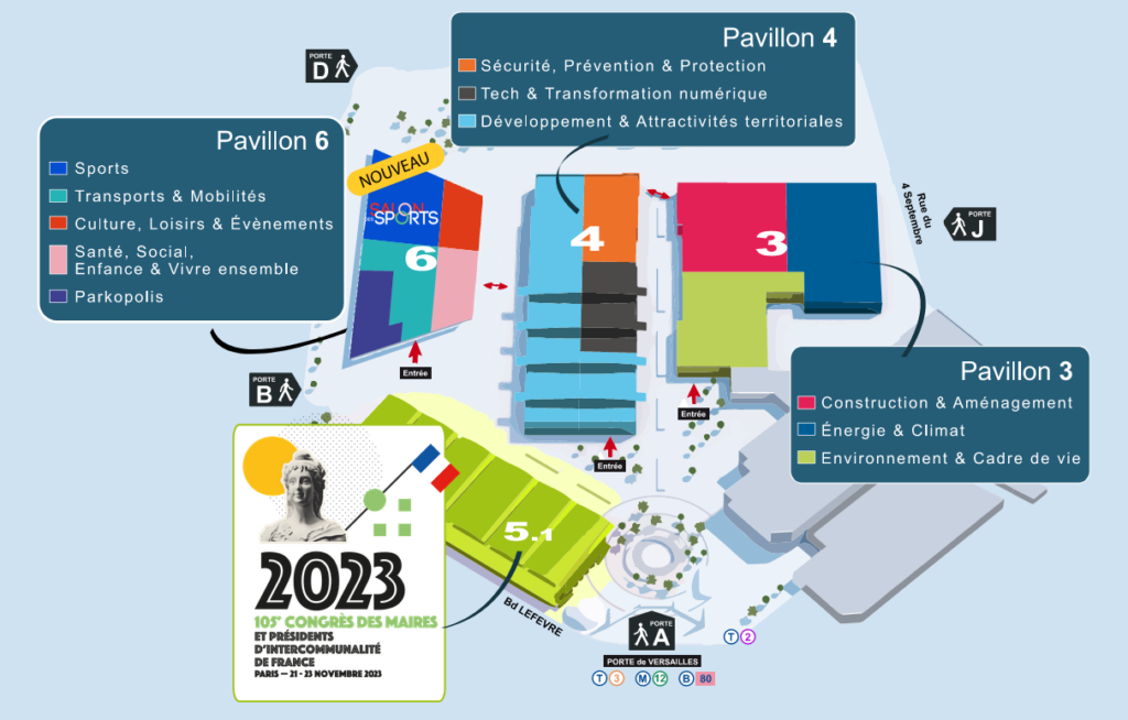Plan interactif - Salon des maires